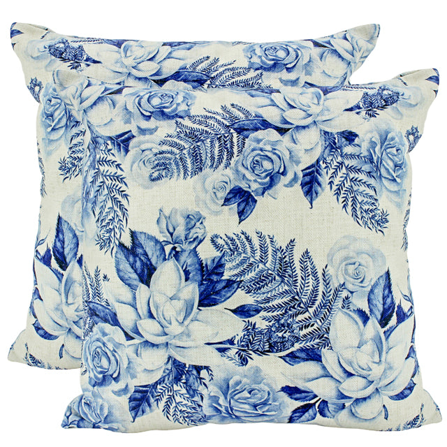 Blue and White Hamptons Cushion - 50x50cm | Cushions & Pillows | maisie ...