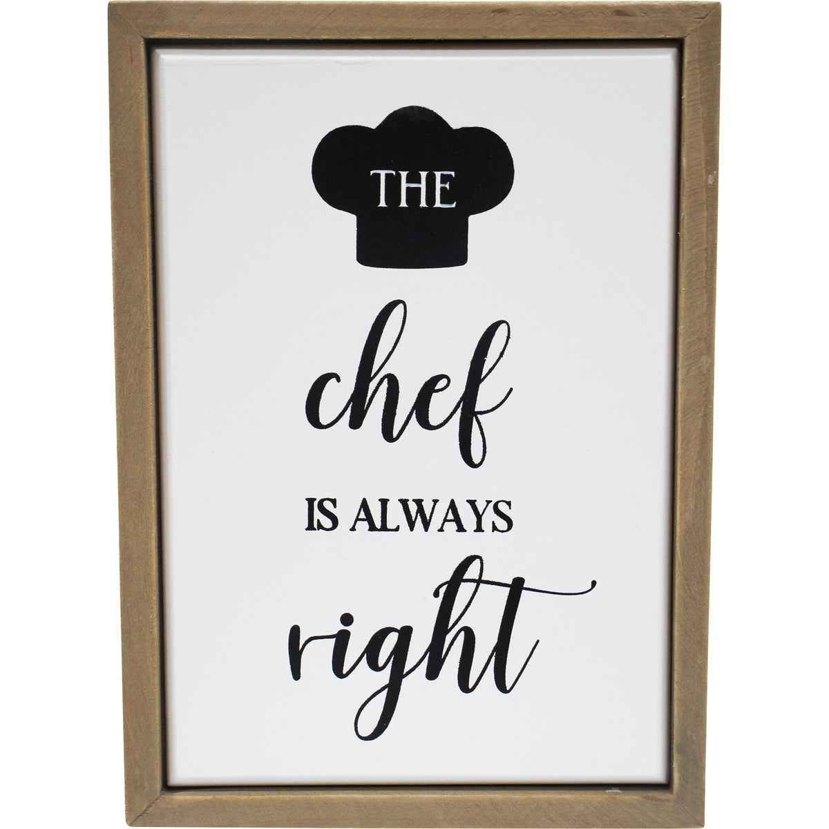 The Chef is Always Right Sign | online at maisie & clare