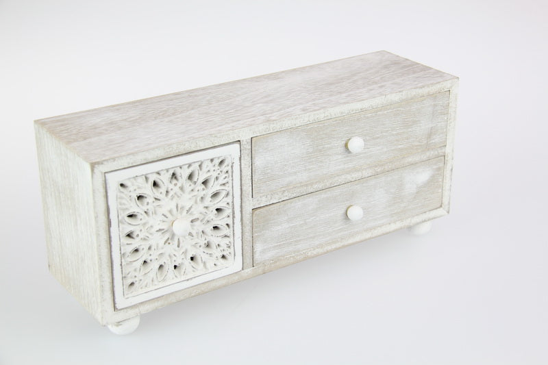 Wooden Filigree Triple Drawer (30cm) | Home Decor | maisie & clare