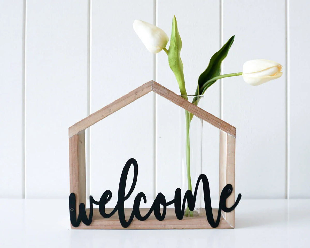 Welcome Sign & Vase | Home Décor Signs | maisie & clare